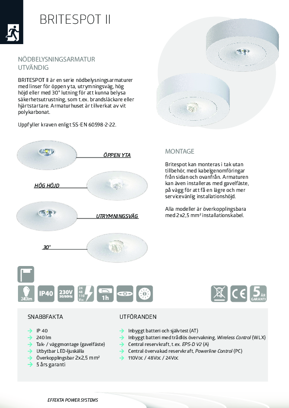 Britespot II - Effekta
